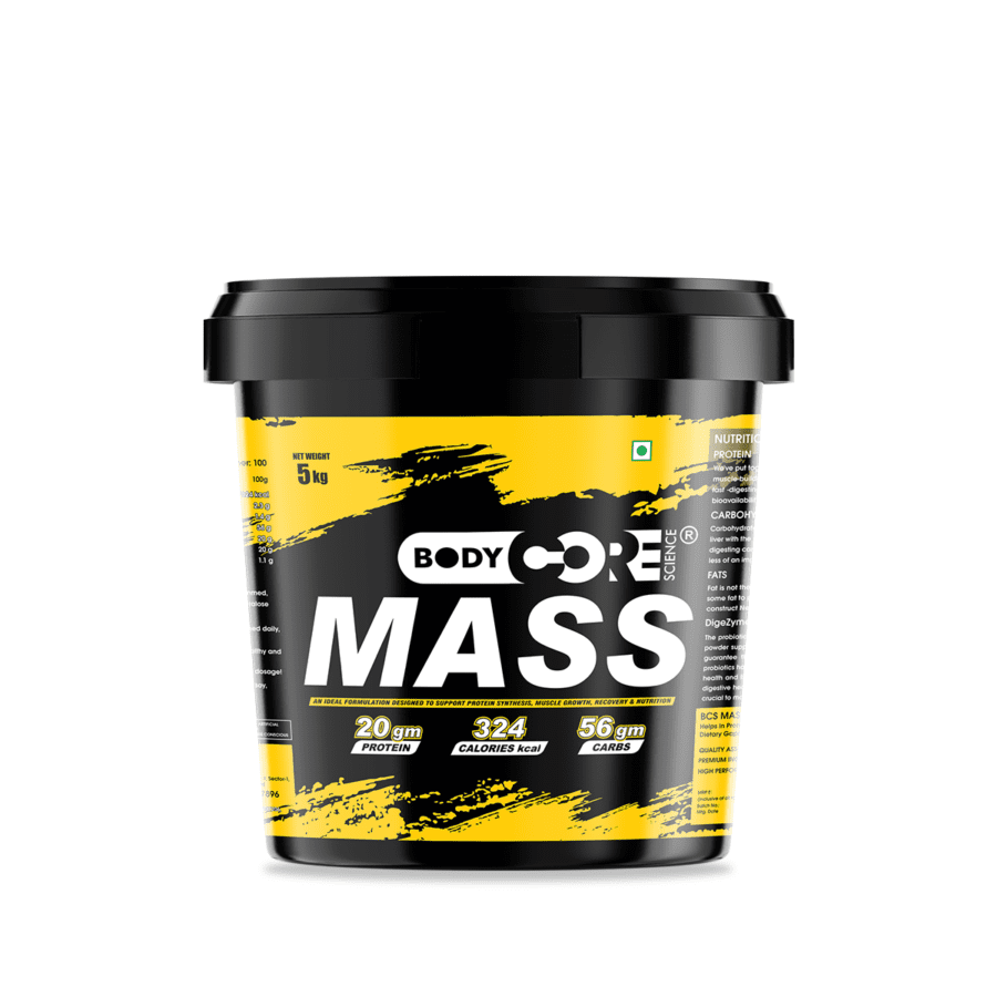 BCS Mass Gainer (3Kg) + T Shirt + Shaker | Body Core Science