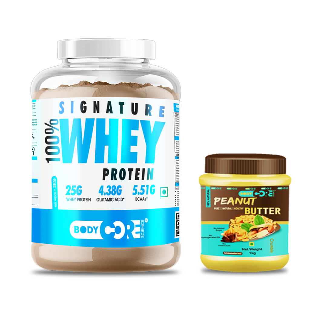 BCS Signature 100% Whey Protein (2kg) + BCS Peanut Butter (1kg) | Body ...